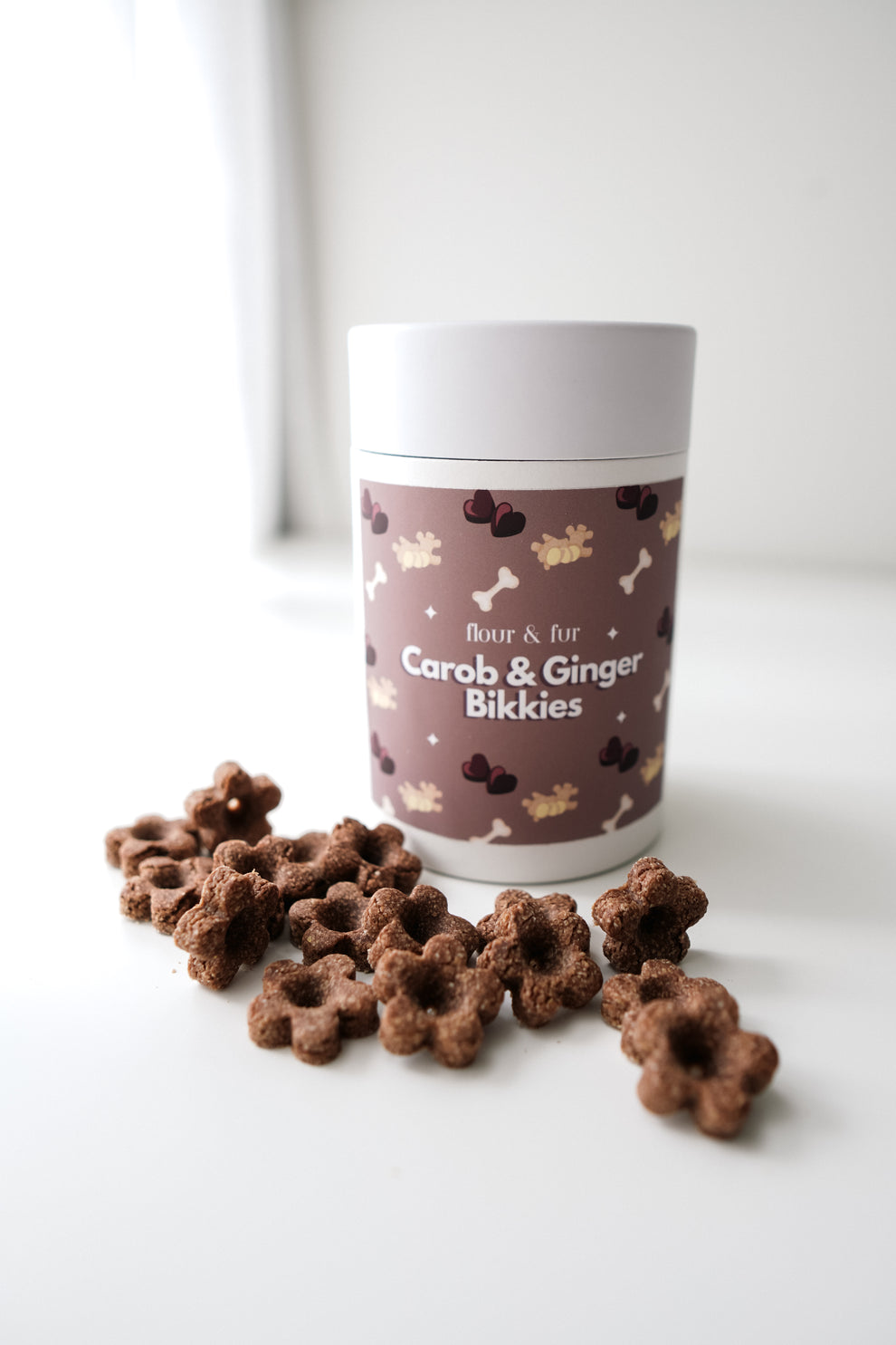 Carob & Ginger Bikkies – Flour & Fur